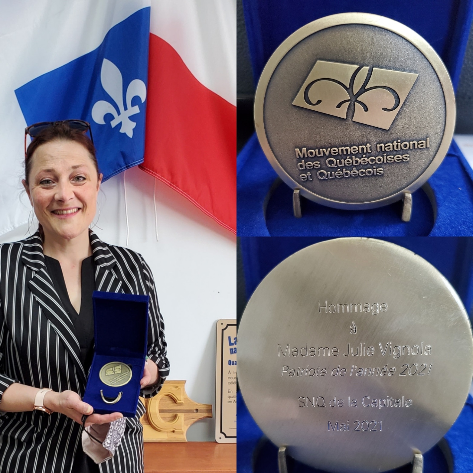 Félicitations à Julie Vignola et Joseph Gagné, de vrais patriotes ...